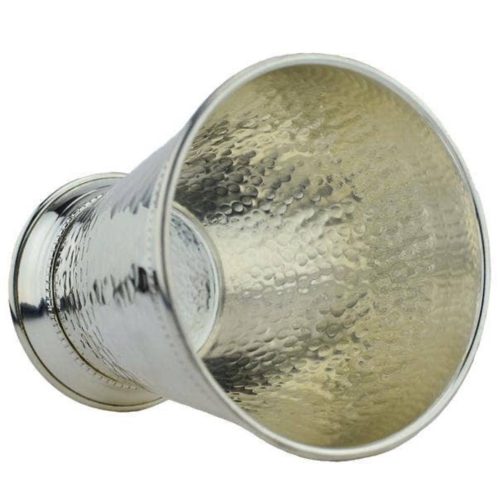 Hammered Copper Mint Julep Cup Set - Pure Silver-Plate (4 Pc) by Prince ...