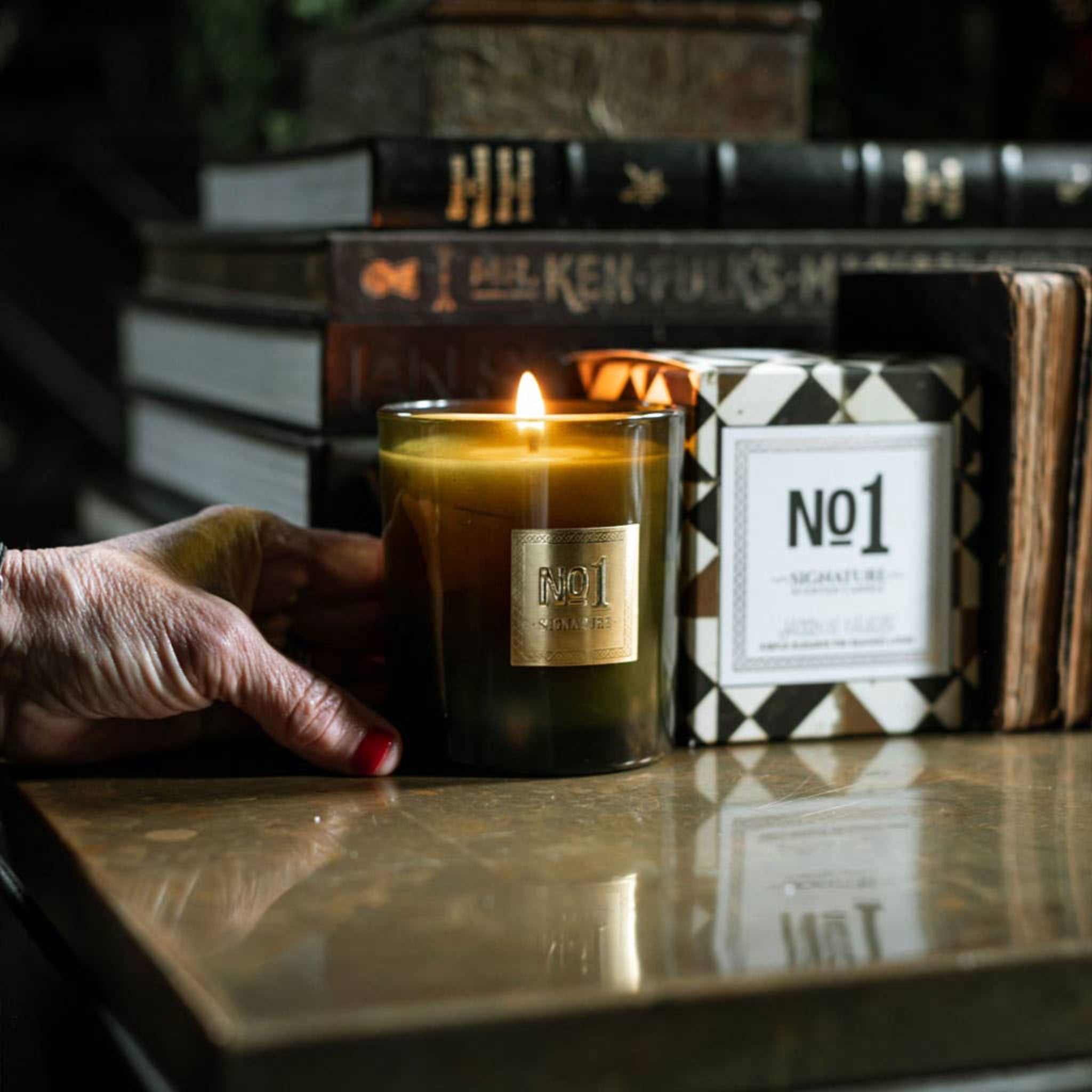 No. 1 Signature Candle - Earthy Eggplant Sandalwood Basil | Jackson ...