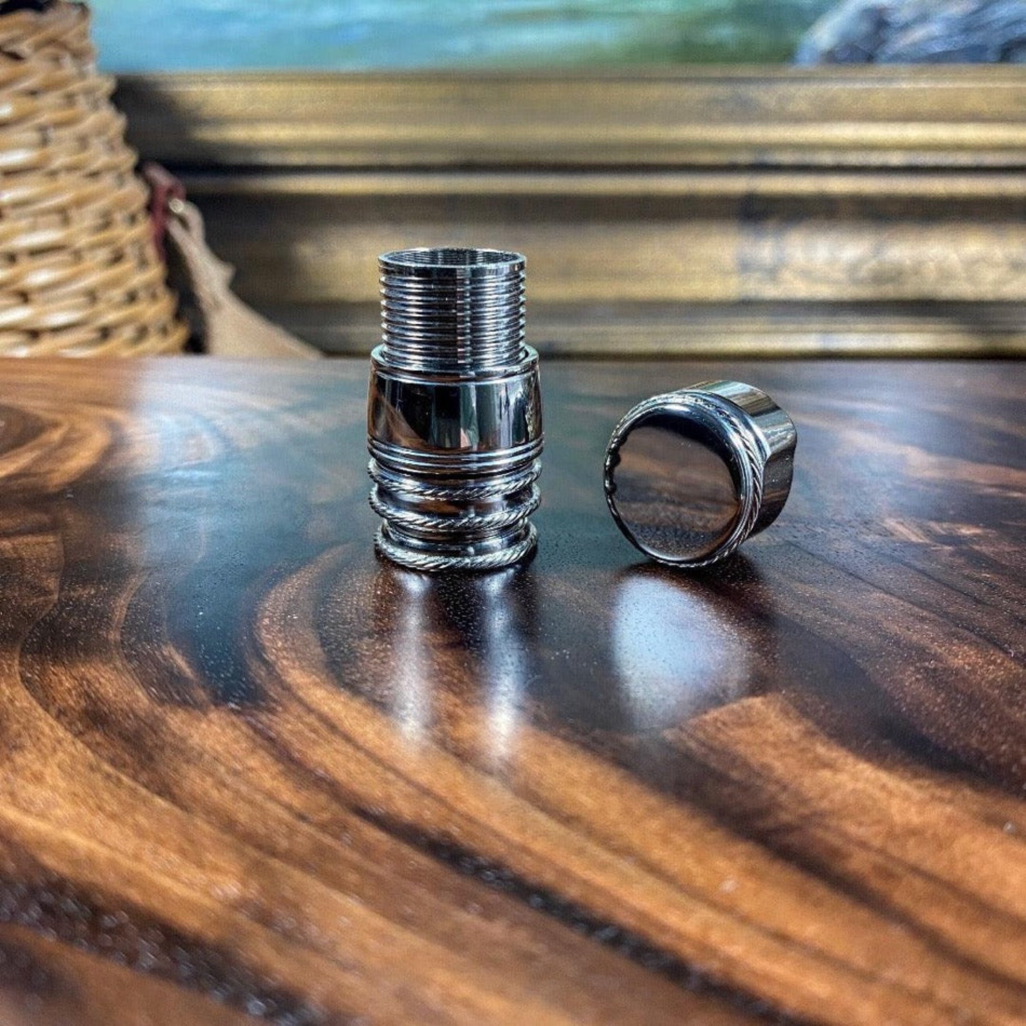 Down Locking Thread Barrel .640 - Bright Nickel – Fish On! Custom Rods